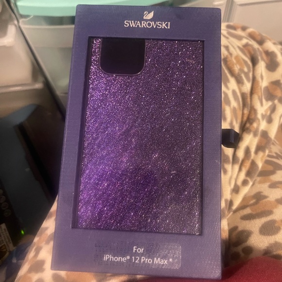 Swarovski | Cell Phones & Accessories | Swarovski Purple Glitter Case ...